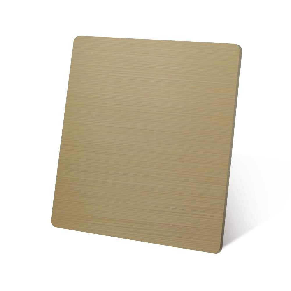 VICTORY Stainless Steel Color Sample Titanium Gold Satin Finish SCS-03 ...